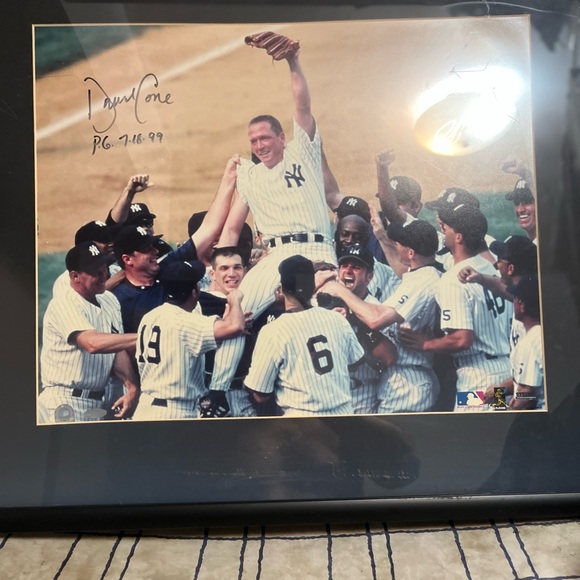 Accents | David Cone Perfect Game On 71899 Photo Comes With Certificate ...